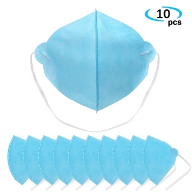 10pcs 3-Ply Disposable Protective Face Masks Breathable Waterproof ...